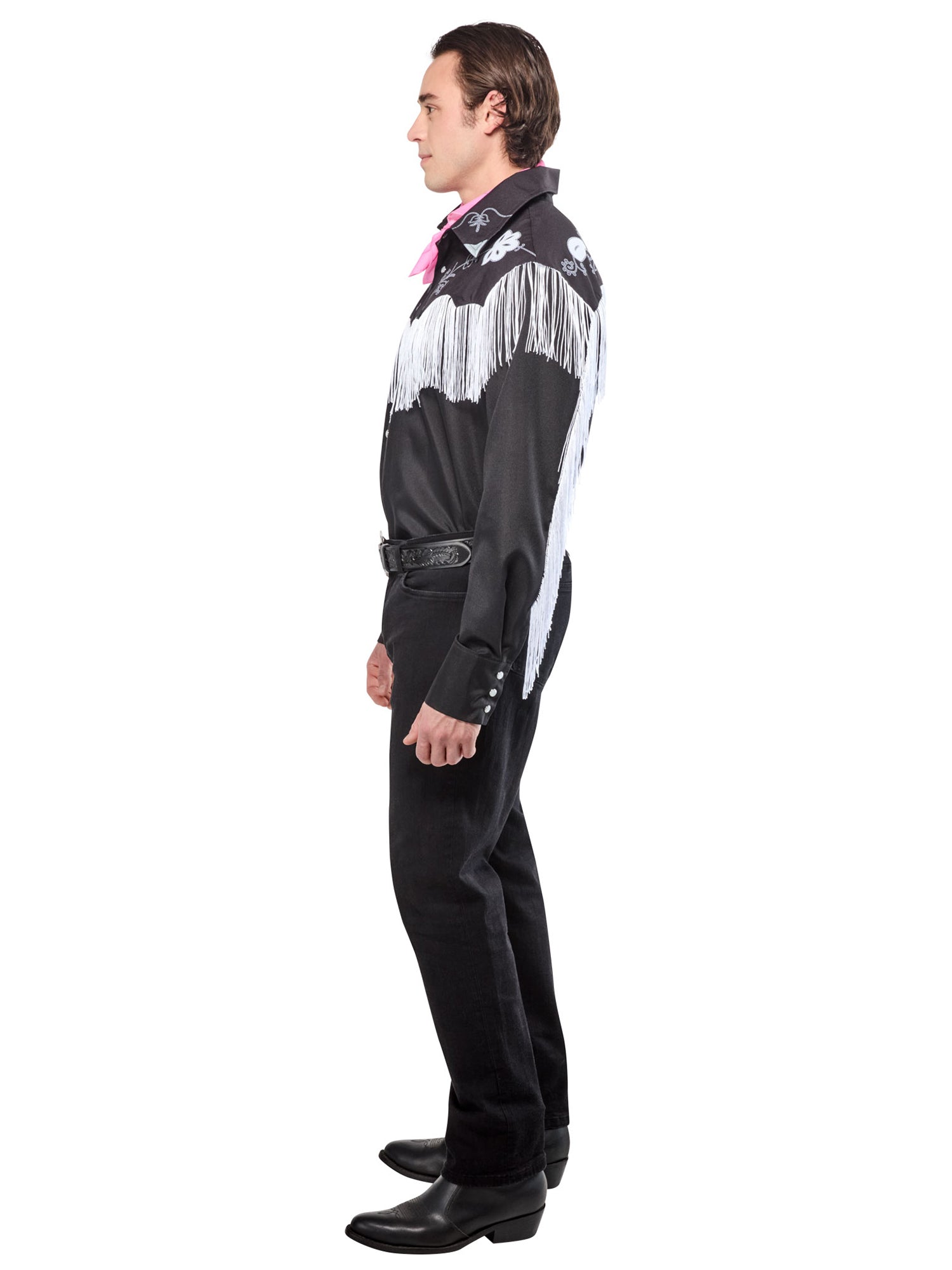 Men's Barbie Movie Western Ken Costume Top and Scarf