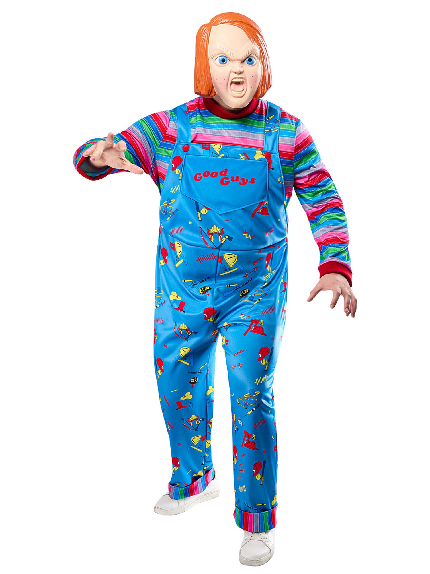 Men's Big and Tall Child's Play 2 Chucky Costume with Mask