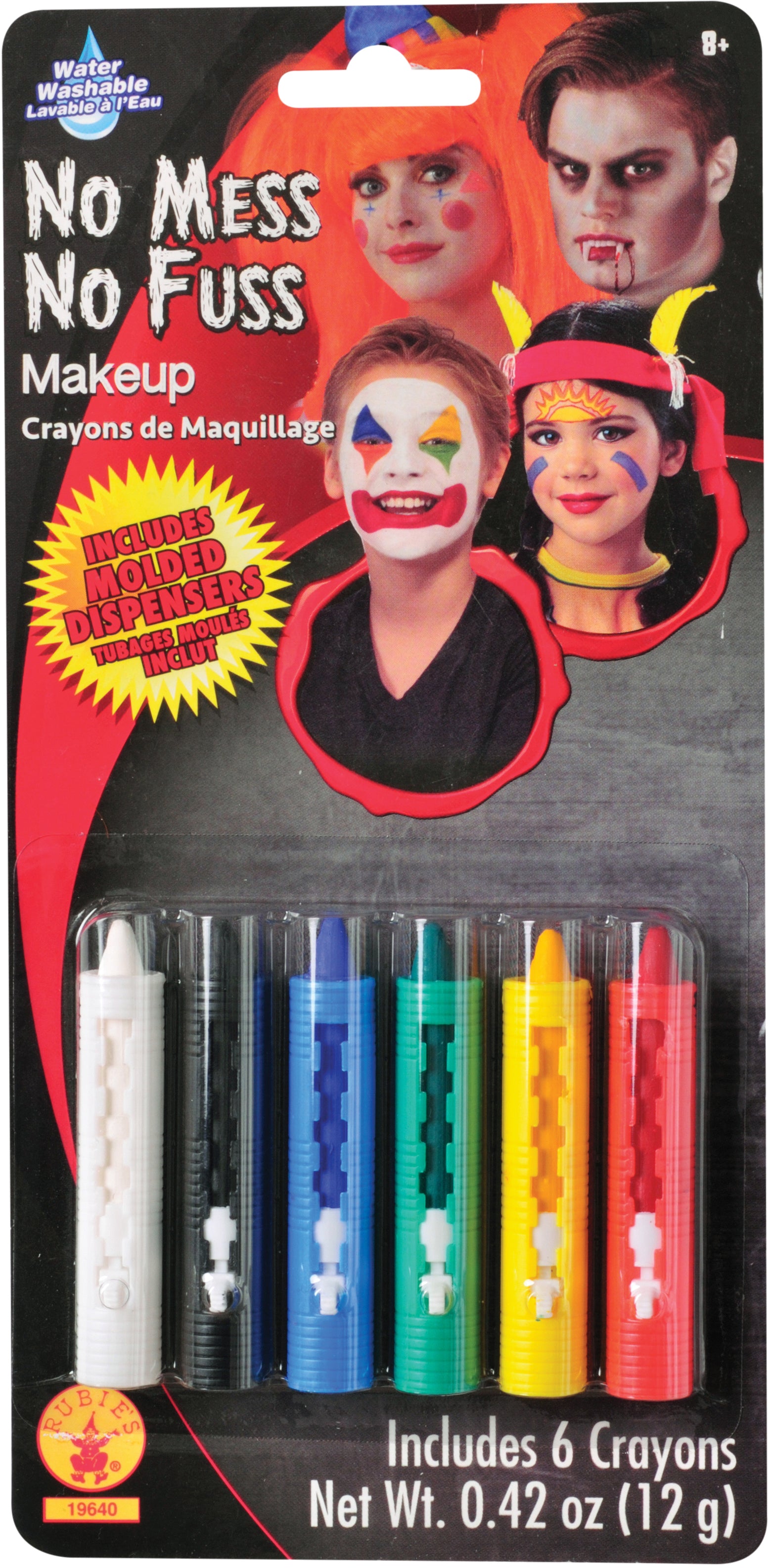 Face Makeup Crayons - 6 Count