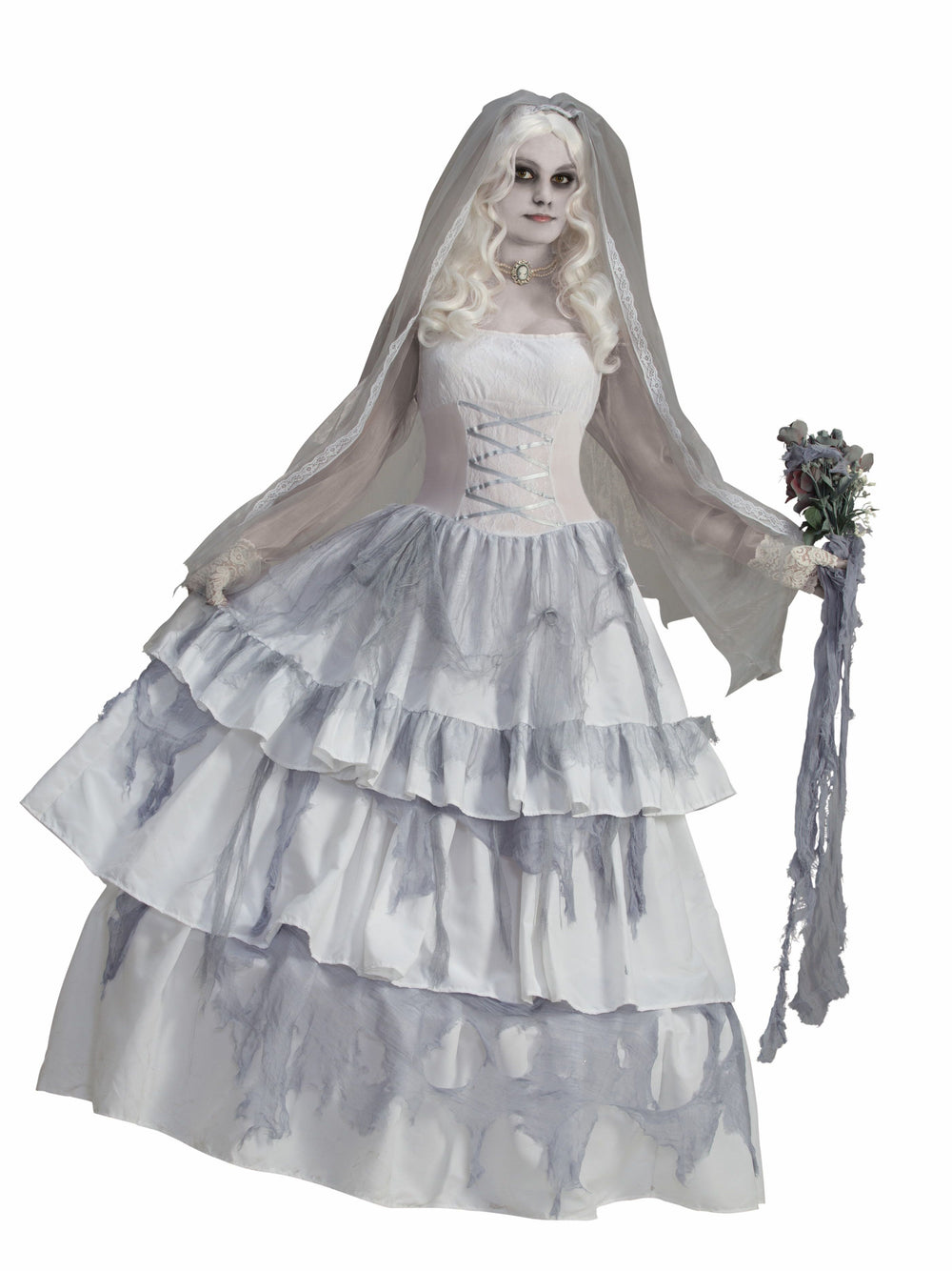 Women's Victorian Ghost Bride Costume - Deluxe