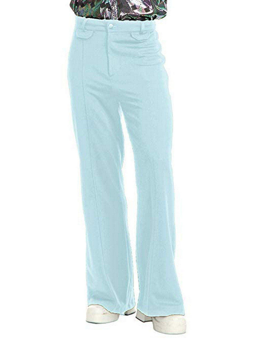 Adult Disco Pants Powder Blue Costume