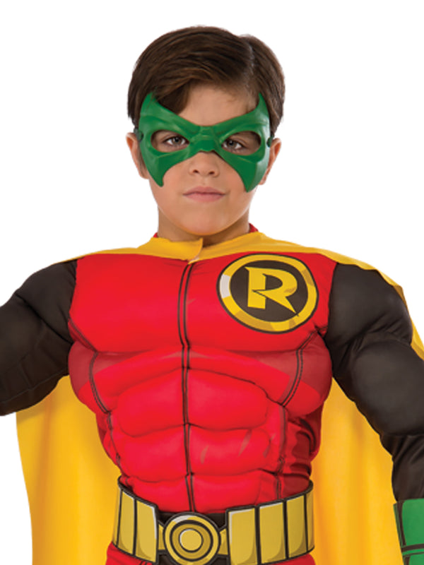 Boys' Teen Titans Robin Padded Jumpsuit Costume - Deluxe