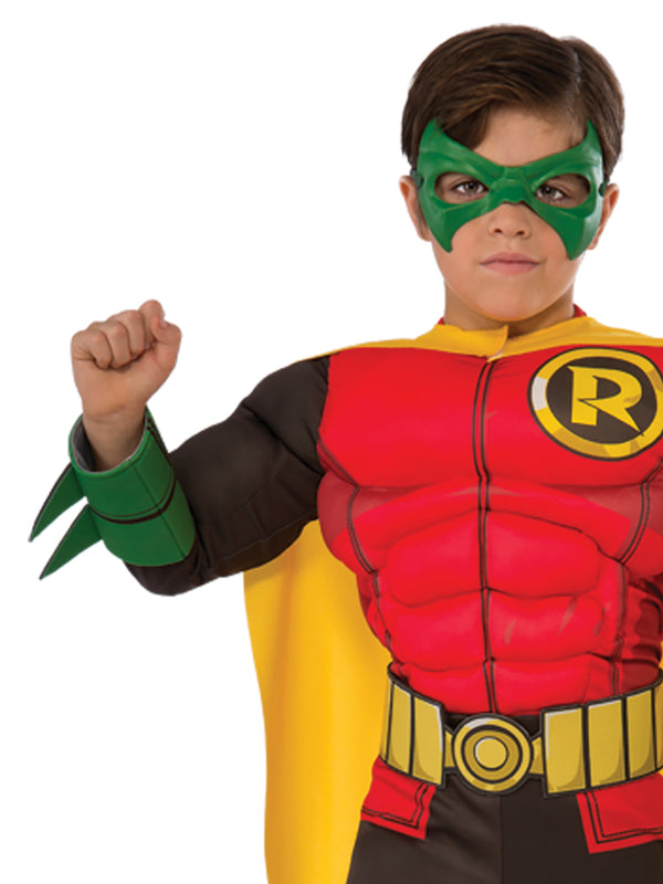 Boys' Teen Titans Robin Padded Jumpsuit Costume - Deluxe