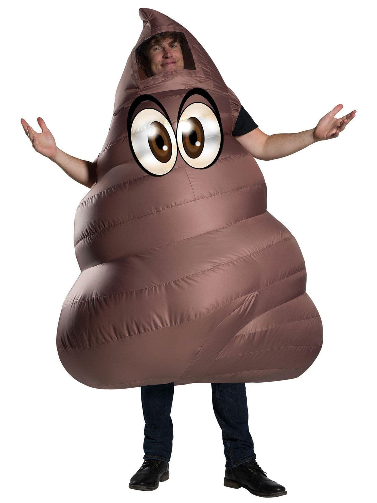 Adult Poop Emoji Inflatable Costume