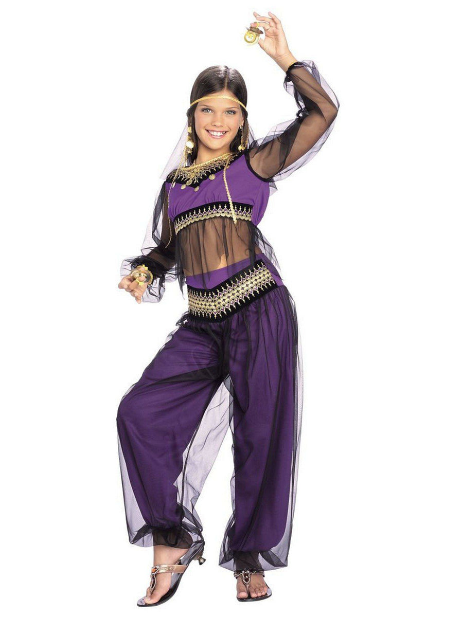 Girls' Purple Princess Genie Costume