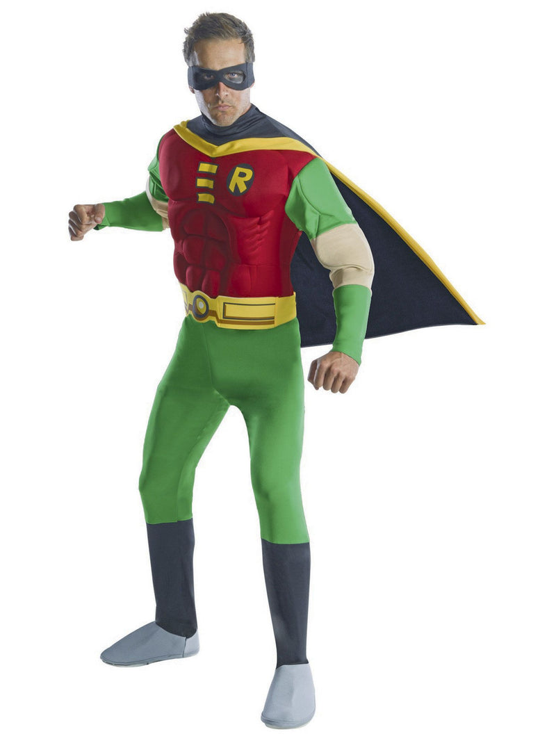 Men's Teen Titans Robin Muscle Chest Costume - Deluxe