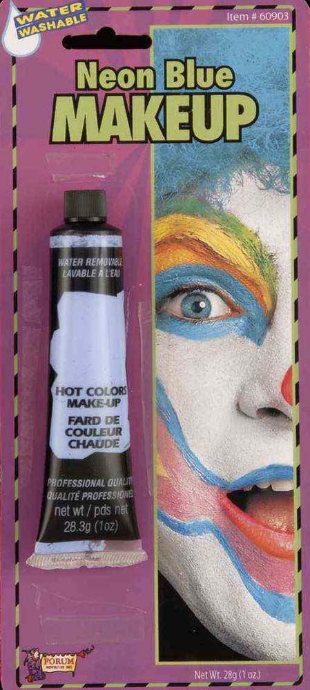 Neon Blue Face Makeup