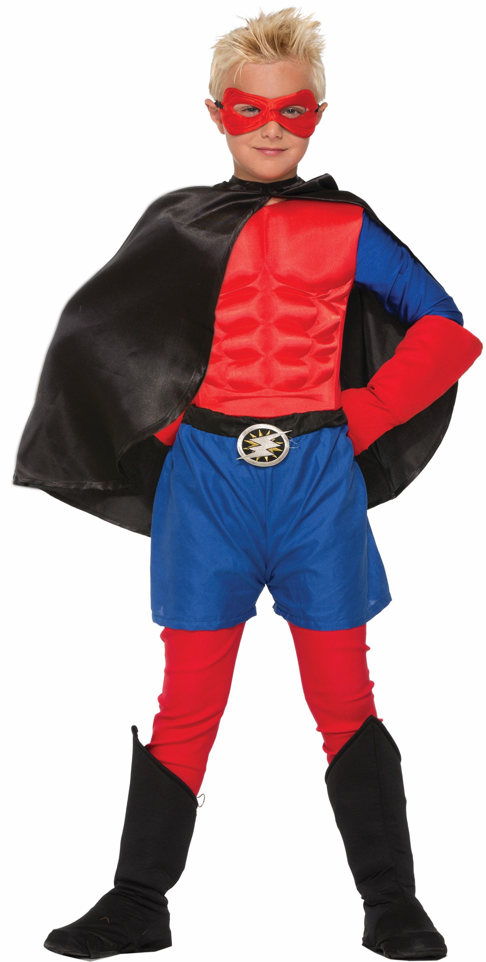 Kids' Black Superhero Boot Tops