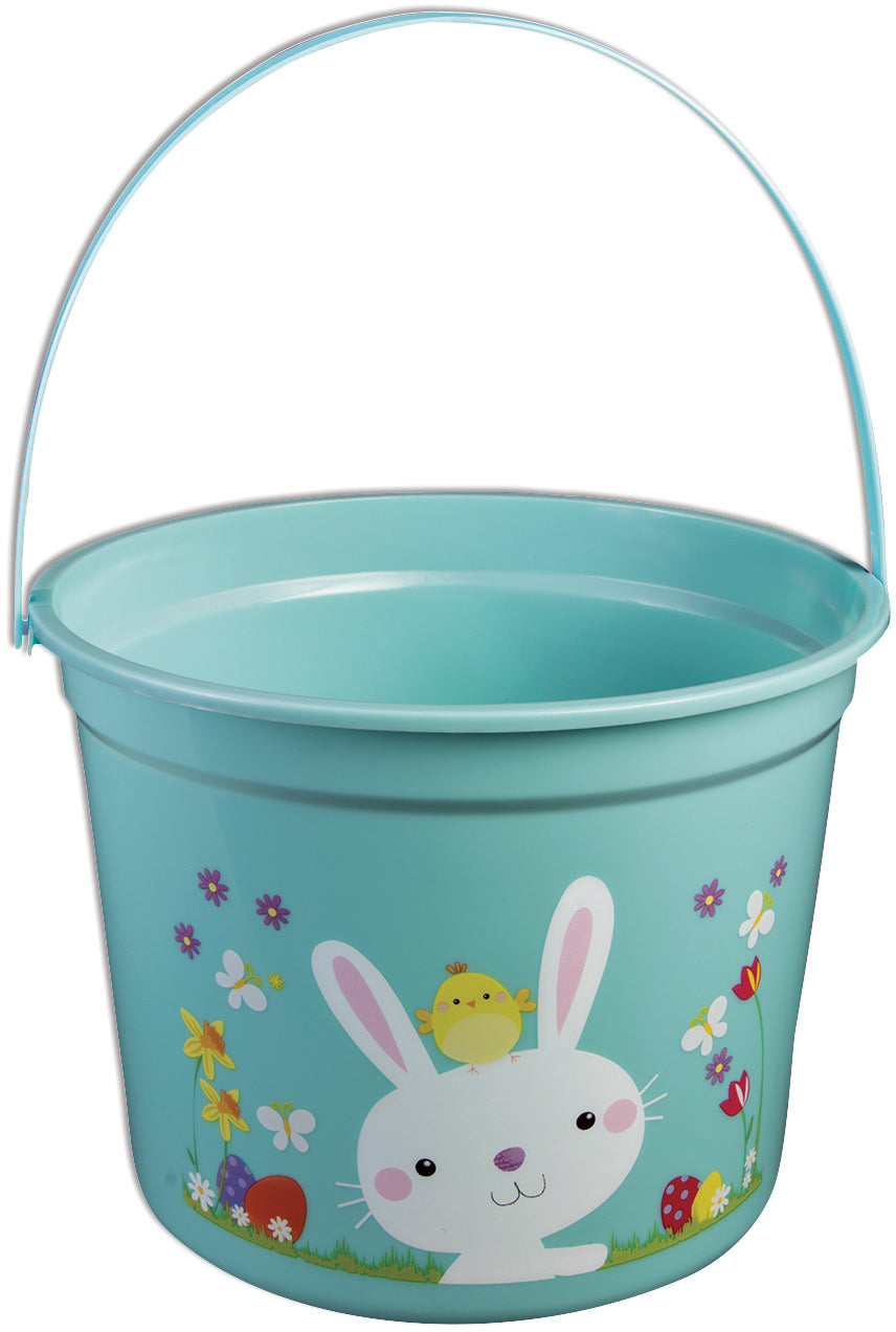 8-inch Blue Easter Bucket