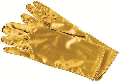 Women's Gold Short Gloves